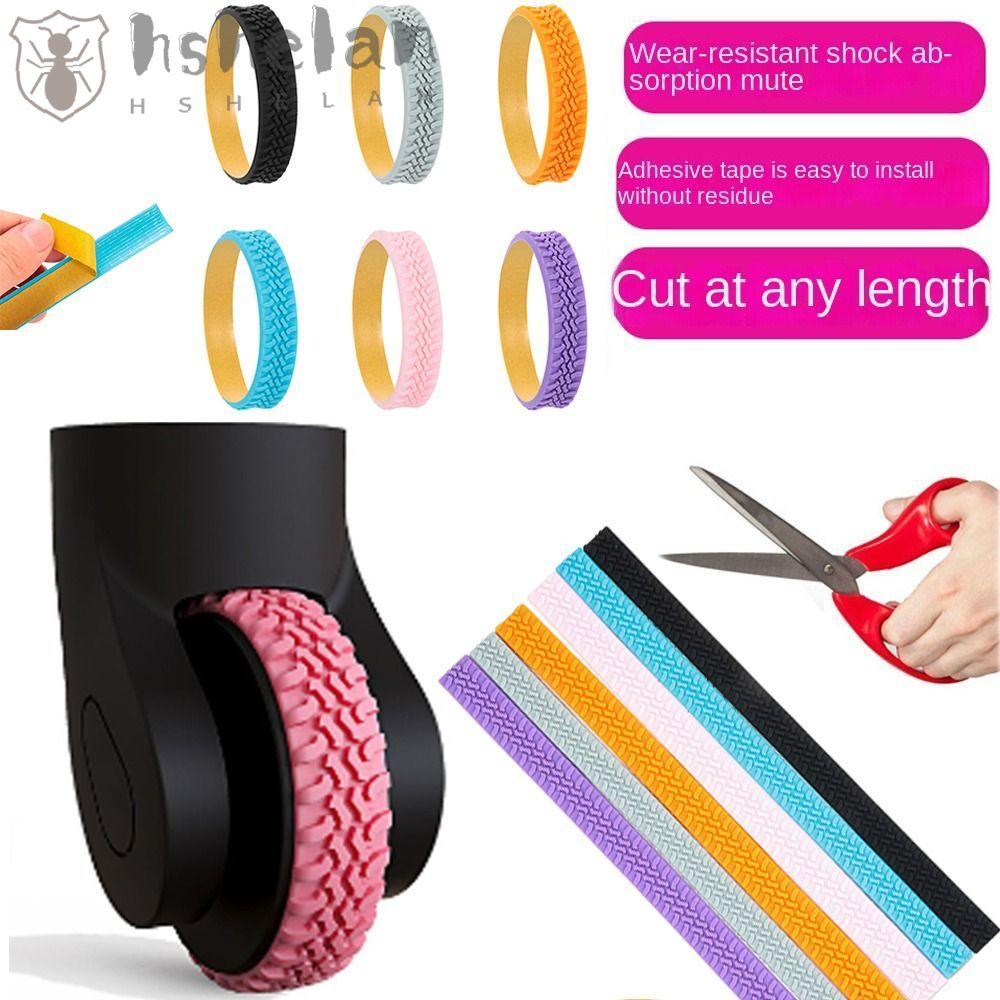 HSHELAN Travel Luggage Caster Shoes, Noise Wheels Guard Cover Reduce ...