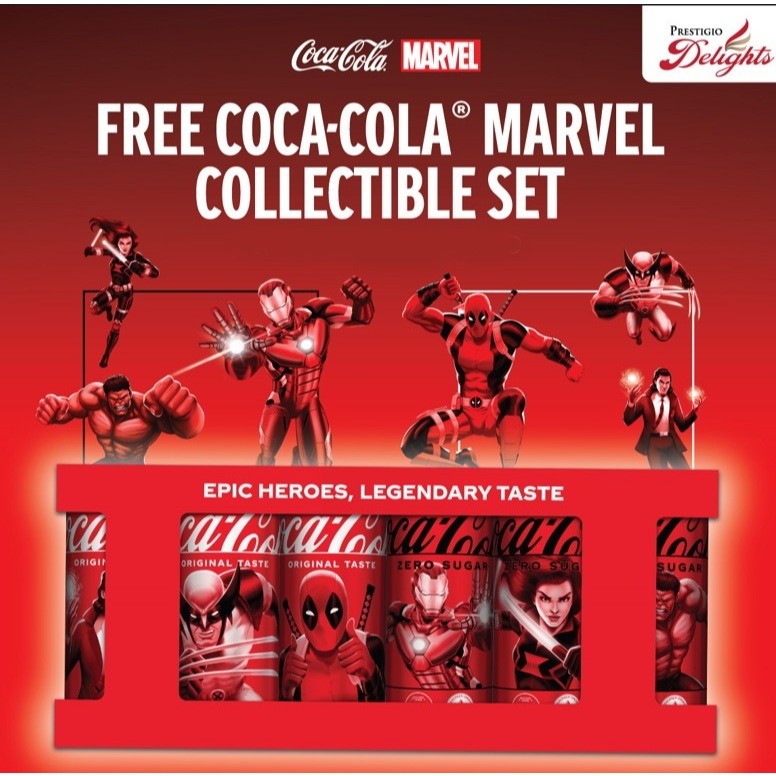 Coca-cola Marvel Collectible Set 6 cans drink | Shopee Singapore