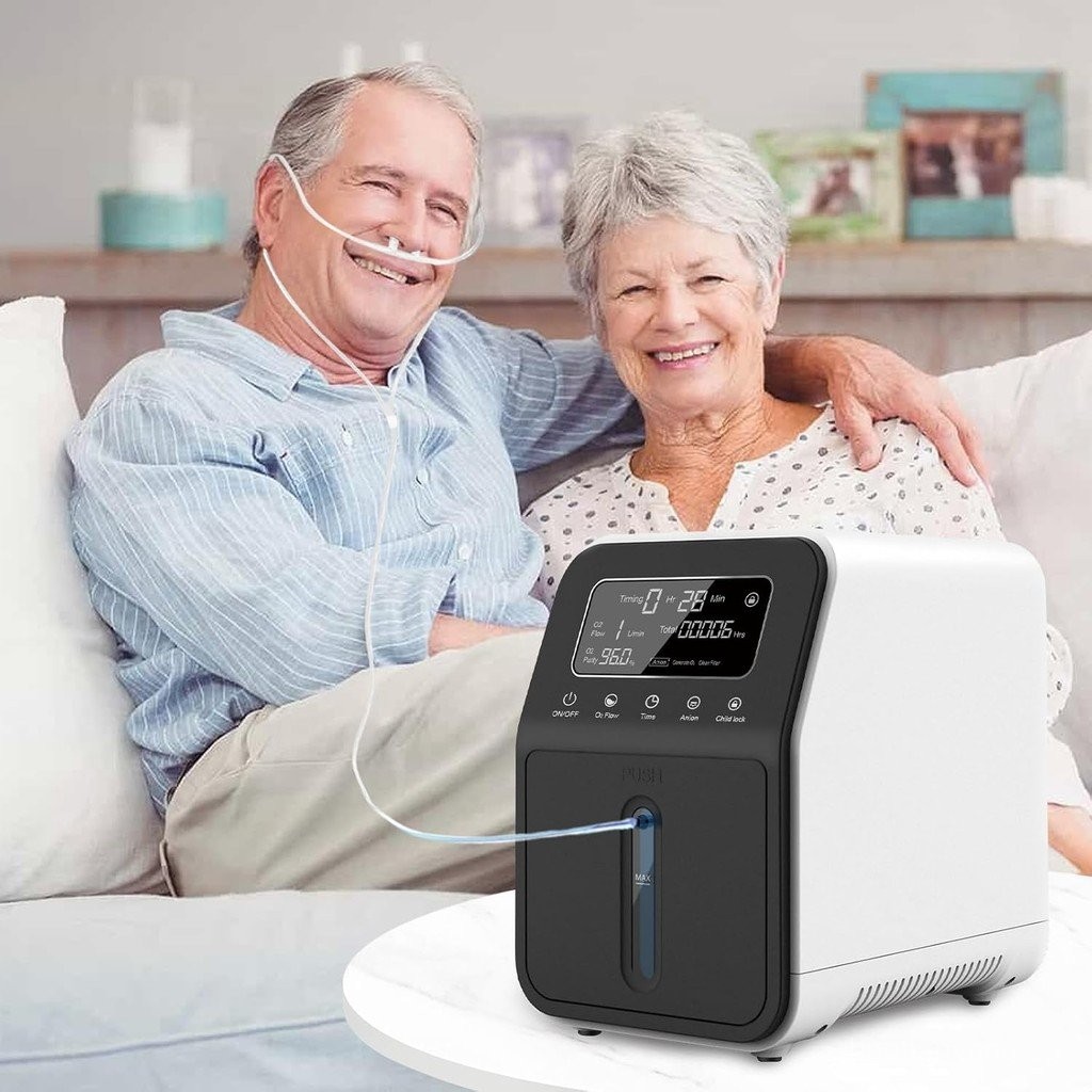 Portable Oxygen Generator 1-9L Adjustable Low Noise Oxygen Concentrator ...