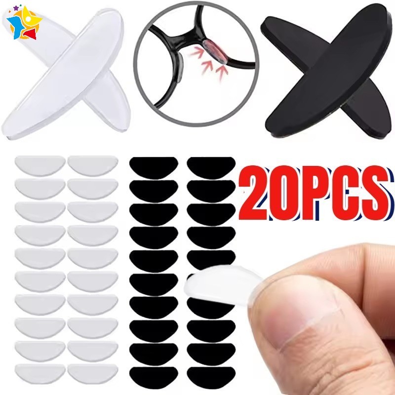 Non-Slip Glasses Nose Pads Invisible Soft Silicone Self Adhesive ...