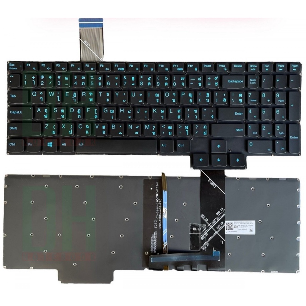 Notebook Keyboard Lenovo Legion 5/Ideapad Gaming 3 15ARH05 Laptop Thai ...