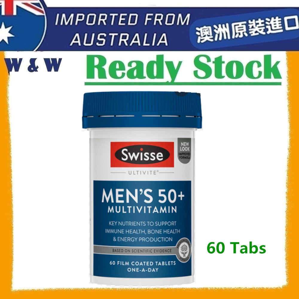 [EXP 12/2025] Swisse Men's Ultivite 50+ Multivitamins { 60 Tablet ) ( Made in Australia ...