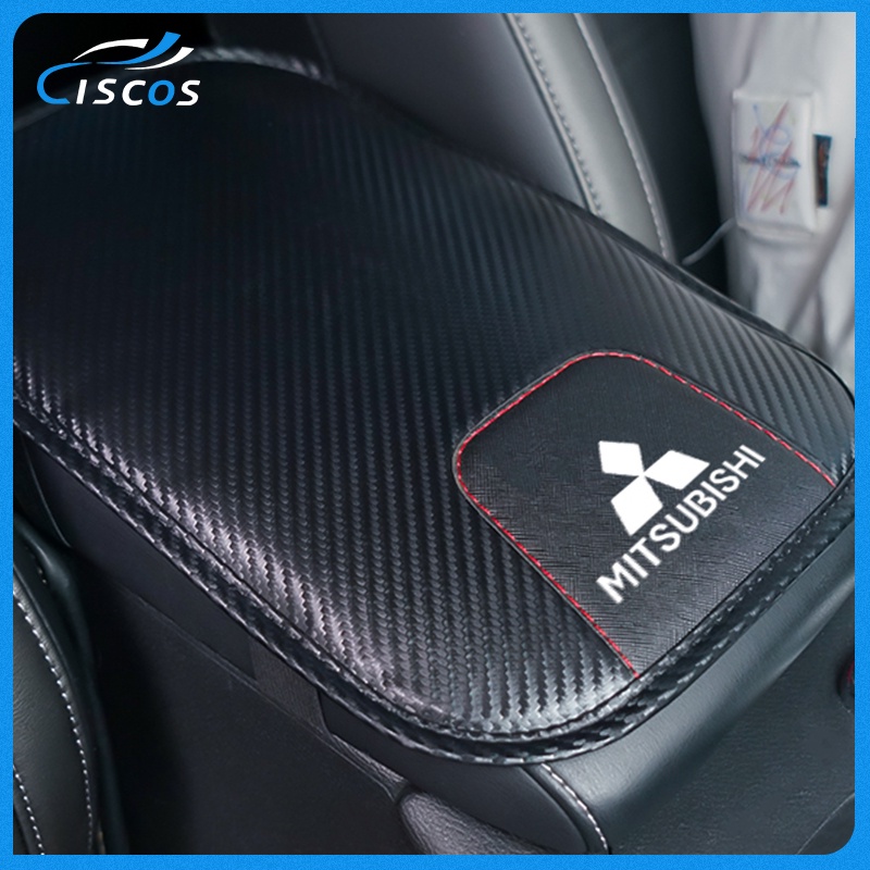 Ciscos Leather Car Armrest Pad Carbon Fiber Center Console Cover For ...