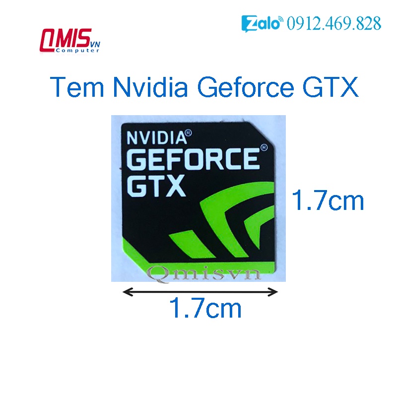 1 piece of Nvidia Geforce GTX graphics card logo stamp (2 corners cut ...