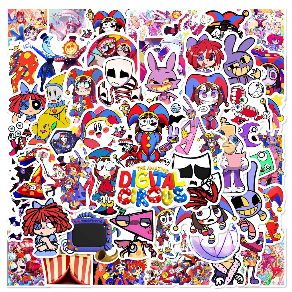 The Amazing Digital Circus Series 02 Stickers 60Pcs/Set Waterproof DIY ...