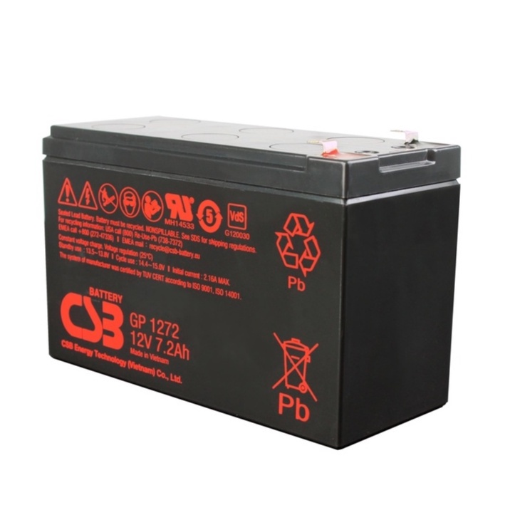 CSB GP1272 12V7.2Ah UPS Battery - VRLA Maintenance Free Sealed Lead ...