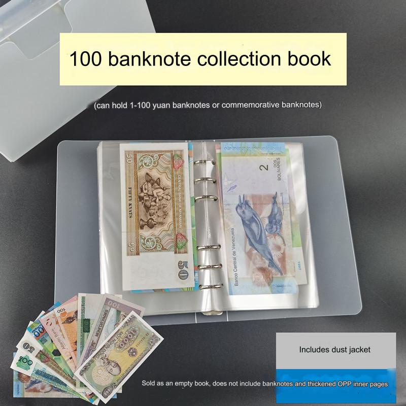Portable 100 Pockets Banknotes Collection Album Multipurpose Paper ...