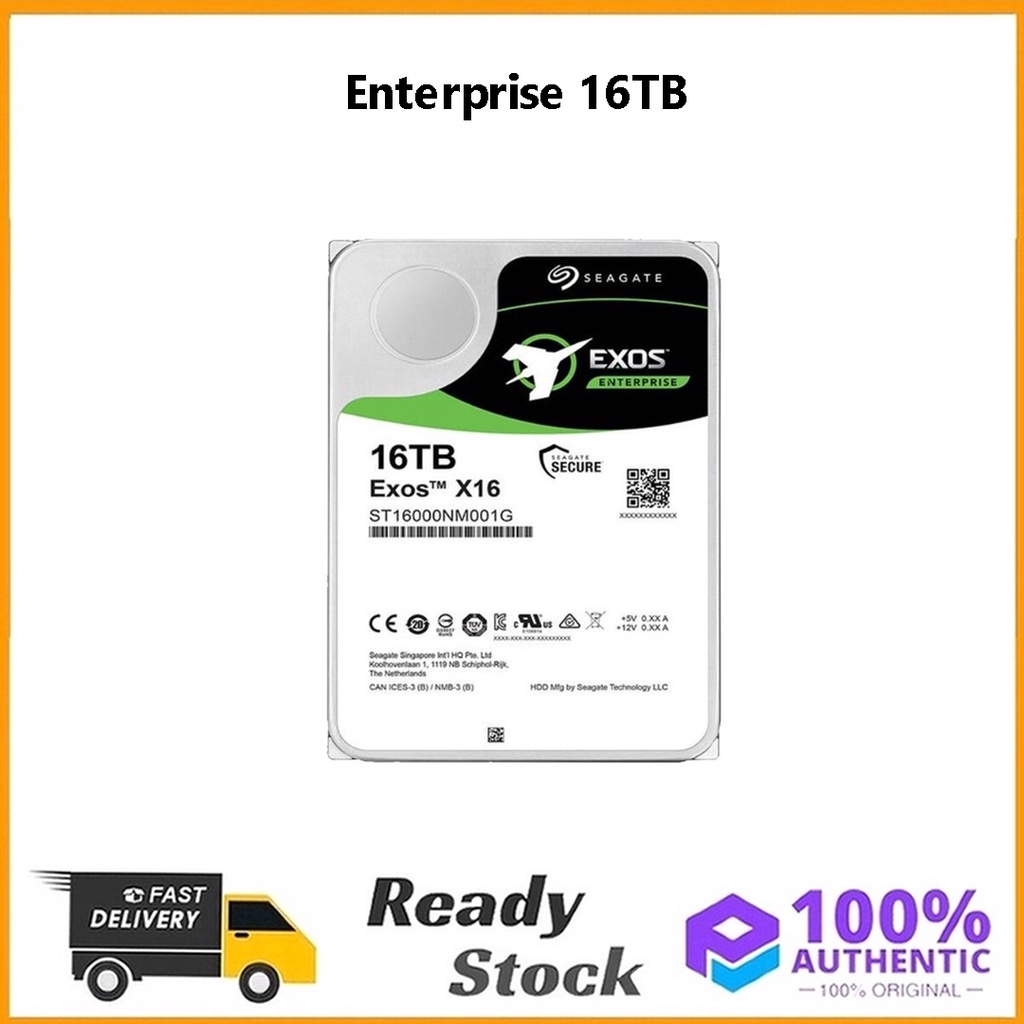 Seagate Enterprise 16TB Exos x16 SATA 7200RPM 256M Internal Hard Drive ...