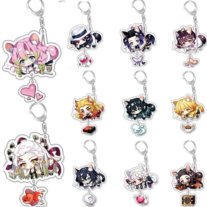 Anime Demon Slayer Kimetsu no Yaiba Acrylic Keychain Daki Kanroji ...