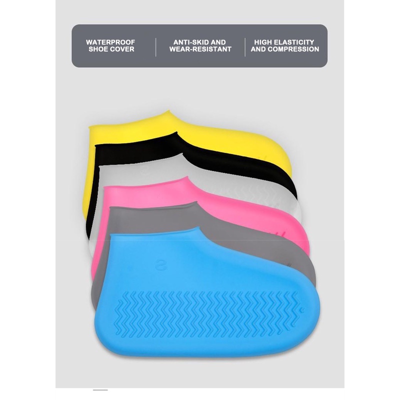⚡SG HOT SALE⚡Anti Slip Silicone Water Proof Shoe Cover Rain Boot Cover ...