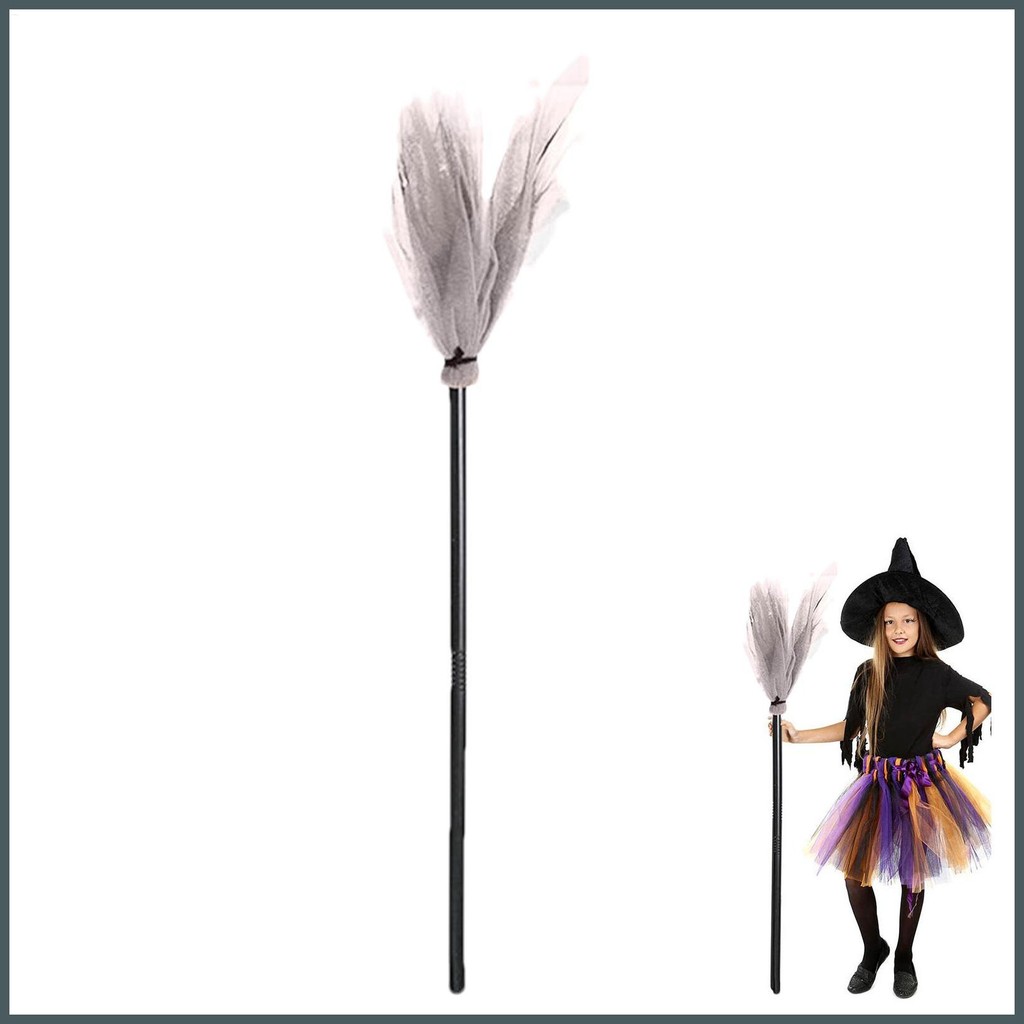Halloween Witch Broom Creative Broom Stick Halloween Cosplay Witch ...