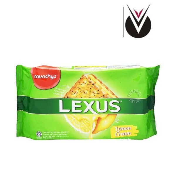Munchy's Lexus Sandwich Calcium Crackers Lemon 190g | Shopee Singapore