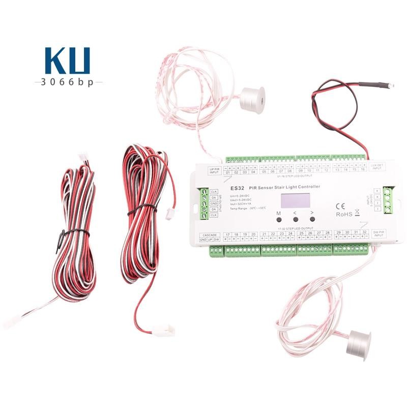 32CH ES32 PIR Sensor Stair Light Controller Human Body Infrared ...