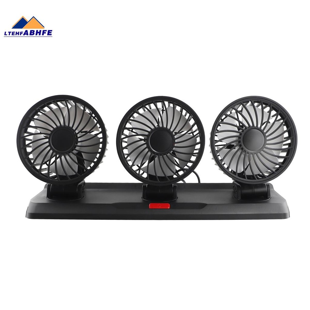 Car Fan Triple Heads Car Fan 5V with USB Cable Car Fan Powerful Cooling ...