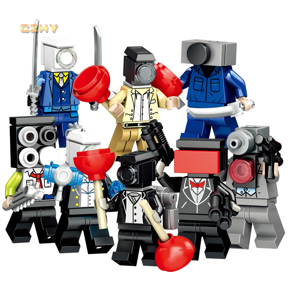 Skibidi Toilet Mini Blocks Figure Toys Camera Man Children Gift Toy ...