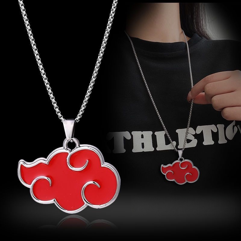Naruto Akatsuki Uchiha Itachi Sharingan necklace personality stainless ...