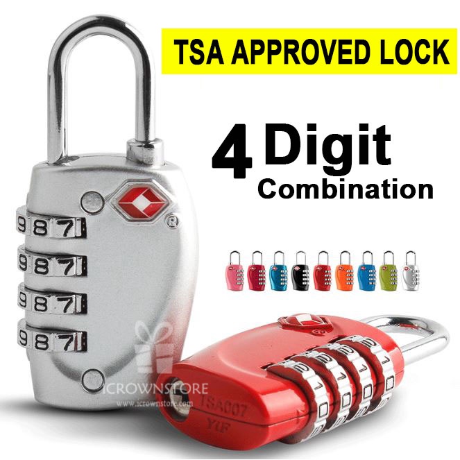 4 Digit Combination TSA Lock | Shopee Singapore