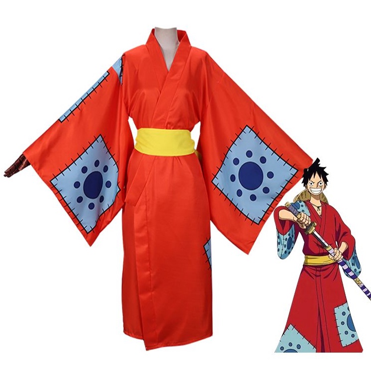 One Piece Luffy COS kimono costume Luffy cosplay cartoon costume ...