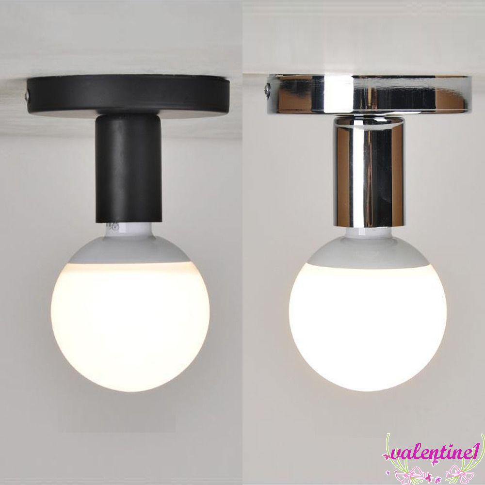 VALENTINE1 E27 Ceiling Lamp, Nordic Black Simple Ceiling Light ...