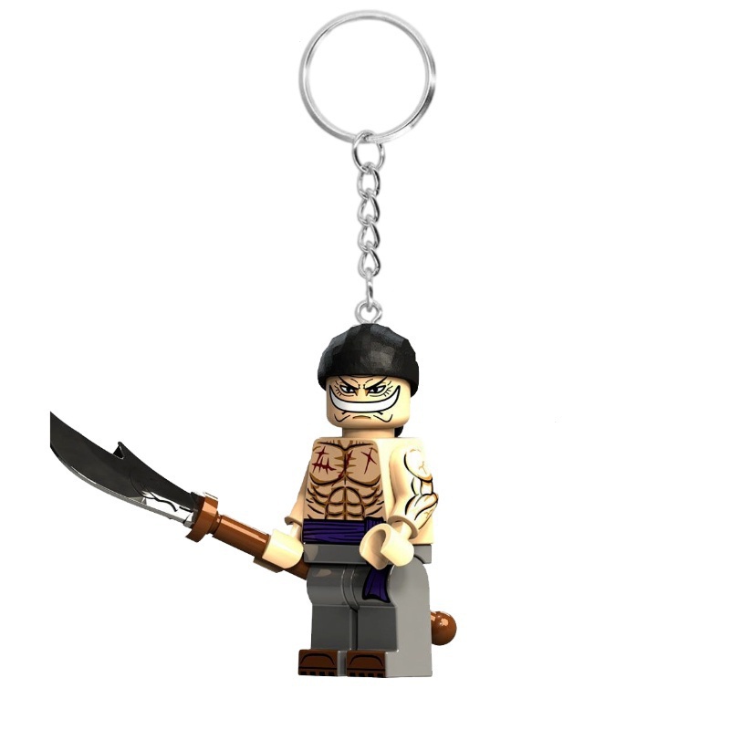 LEGO Keychain Minifigure Edward Newgate One Piece | Shopee Singapore