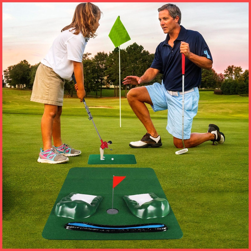 Indoor Mini Golf Realistic Funny Golf Games Mini Golfer Set Safe Golf ...