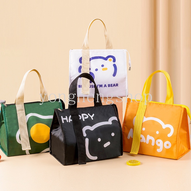 Cartoon Thermal Lunch Box Bags Oxford Cloth Waterproof Lunch Bag Large ...