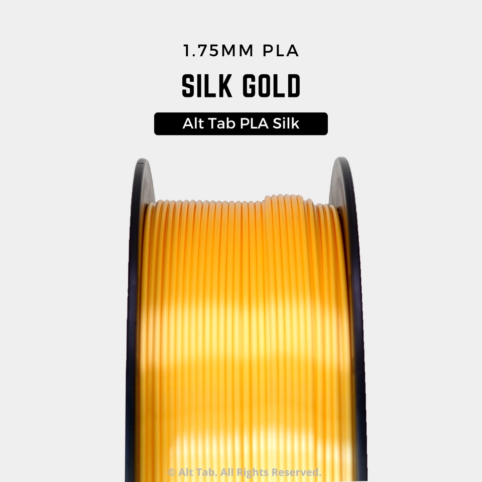 (Local Stock) Silk Gold PLA Filament Silk Series 1.75mm 1kg for 3D ...