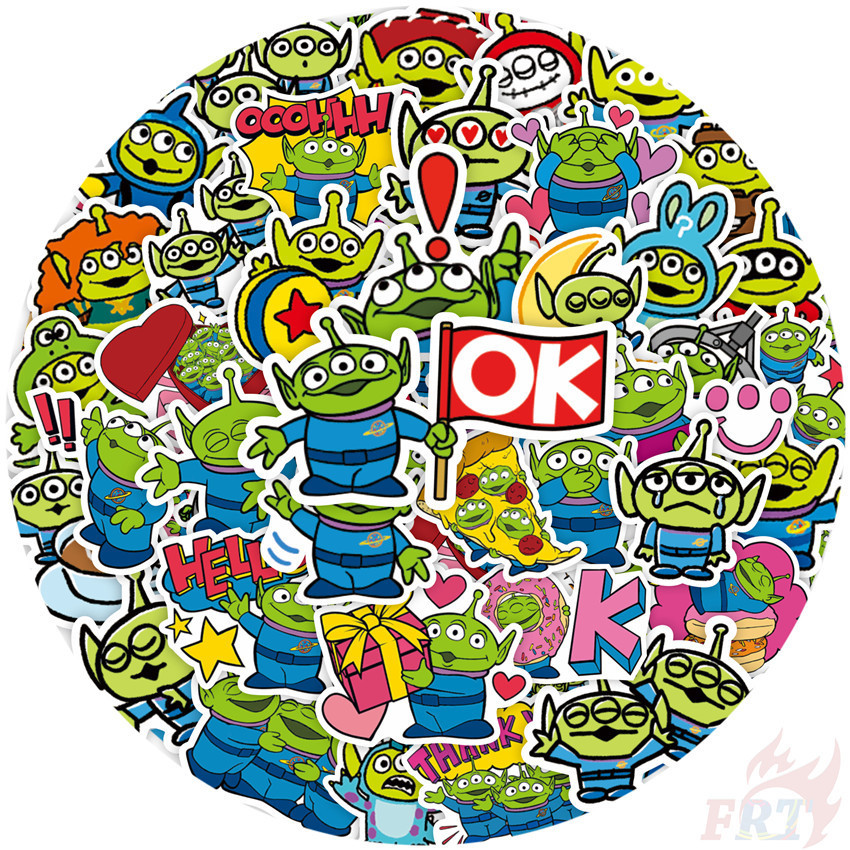 80Pcs/Set Toy Story . Alien Stickers Fashion DIY Decals Doodle Stickers ...