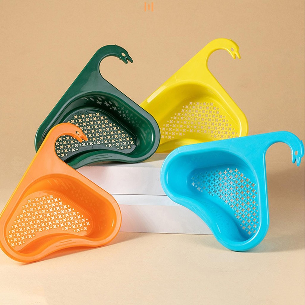 Triangle Sink Strainer Basket Anti-Slip Swan Faucet Basket Triangle ...