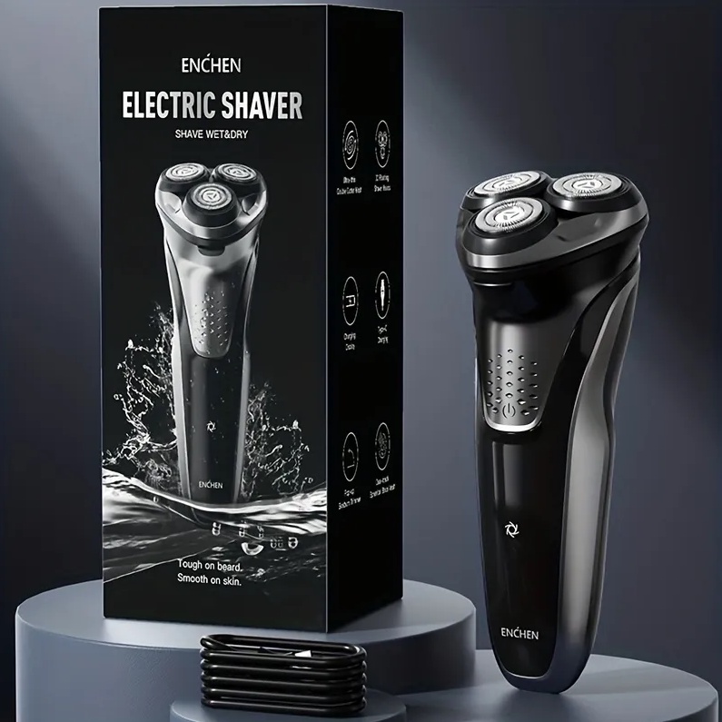 New ENCHEN Blackstone Plus Electric Shaver IPX7 Waterproof Dry Wet Dual ...