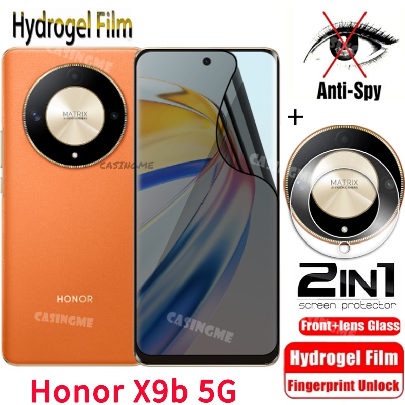 Honor X9b 5G 2023 Soft Privacy Hydrogel Film Anti-Spy Full Cover Screen Protector Anti Peek ...