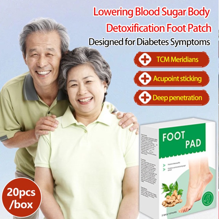 [Ready Stock]Blood Sugar Lowering Foot Patch Diabetic Foot Patch Body ...