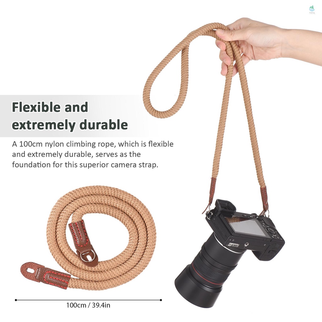 [topk] 100cm Camera Strap Camera Neck Strap Vintage Shoulder Sling for ...