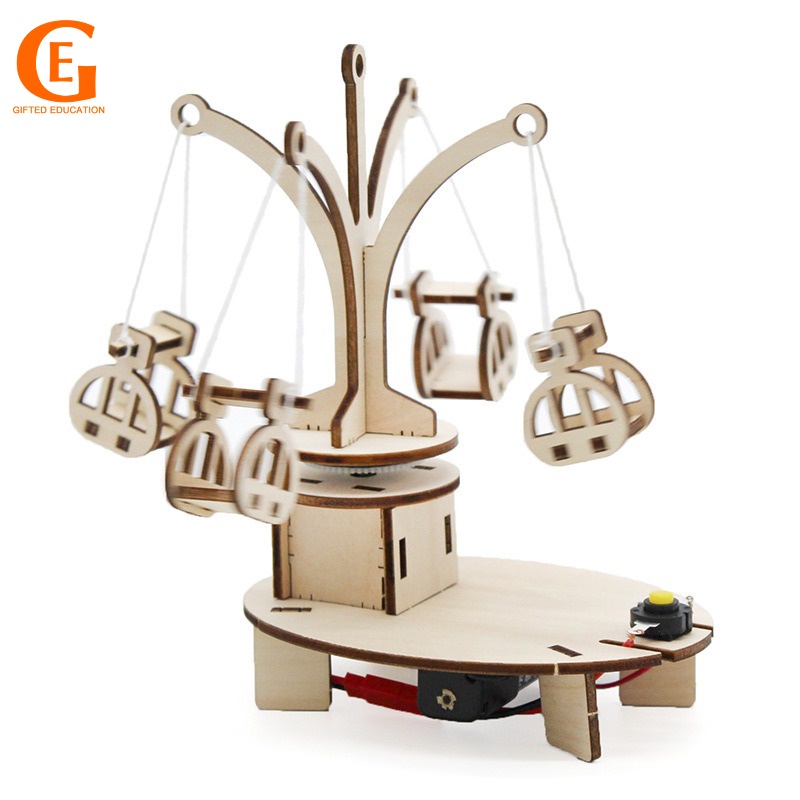 GIFTED EDUCATION DIY Rotating Flying Chair Model School Scientific ...