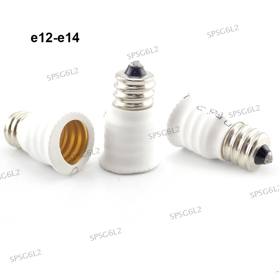 1/2/5pcs E12 to E14 led light bulb Base Adapter Converter Lamp Holder ...