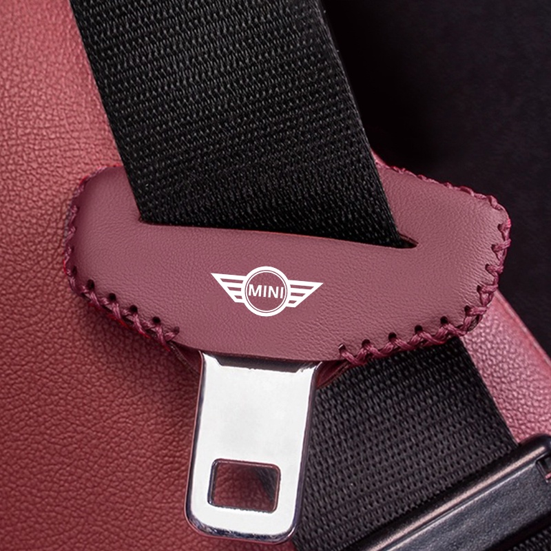 4 Pcs Universal Car Seat Belt Buckle Clip Protector leather Case For ...