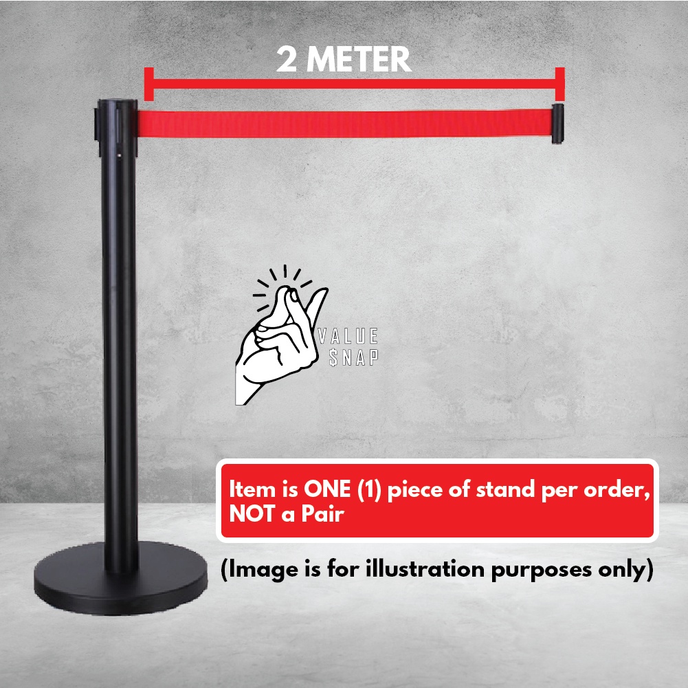 Queue Stand Retractable Belt Barrier Divider Pole Queue Up Stand ...