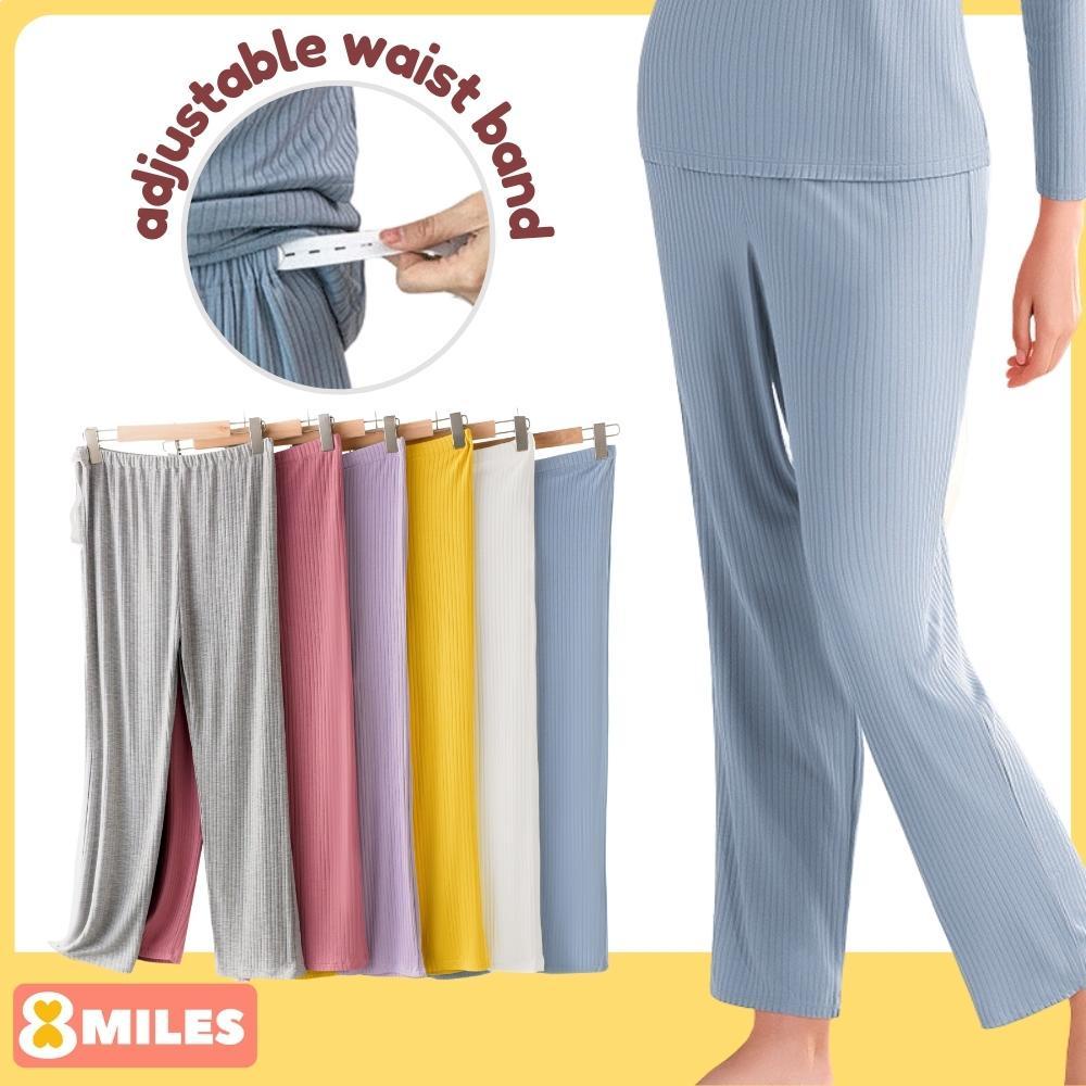Maternity Long Pants Adjustable Waistband Postpartum Confinement ...