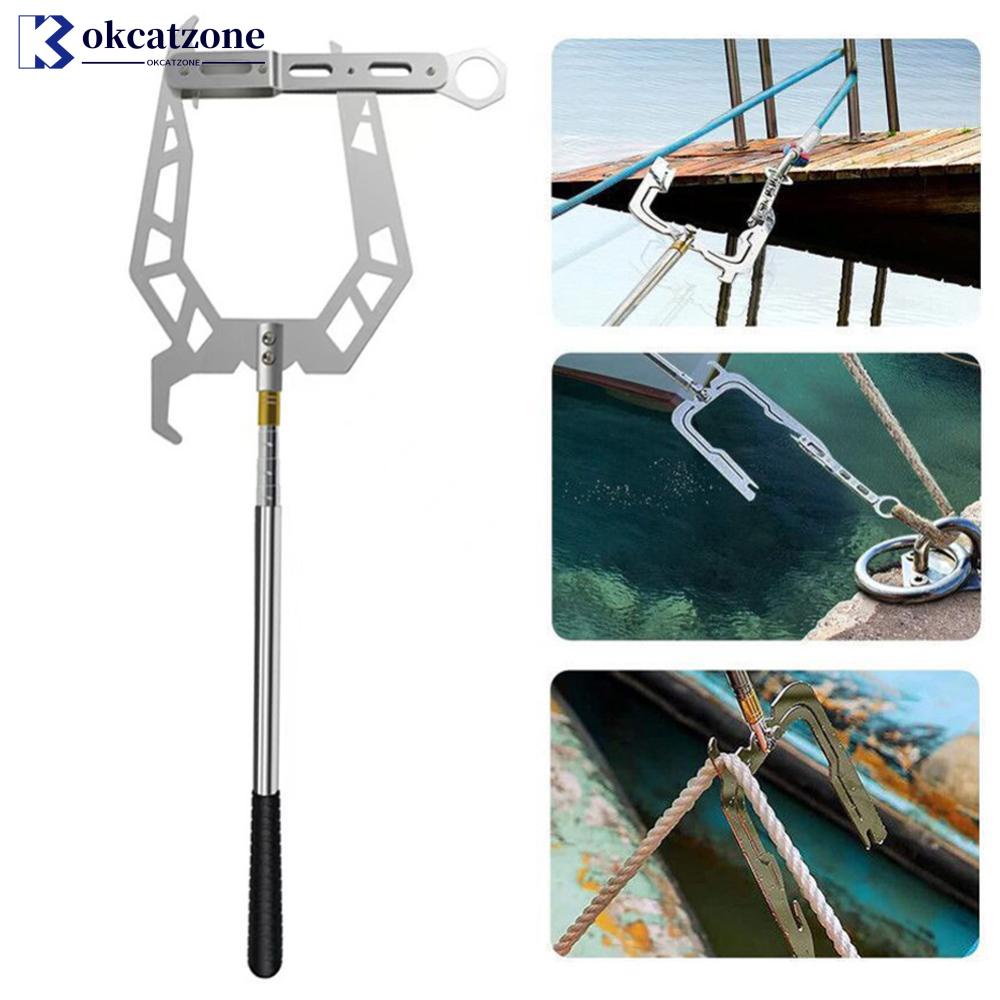 OKCATZONE 1Pc Portable Mooring Rope Dock Hook Stainless Steel Long ...