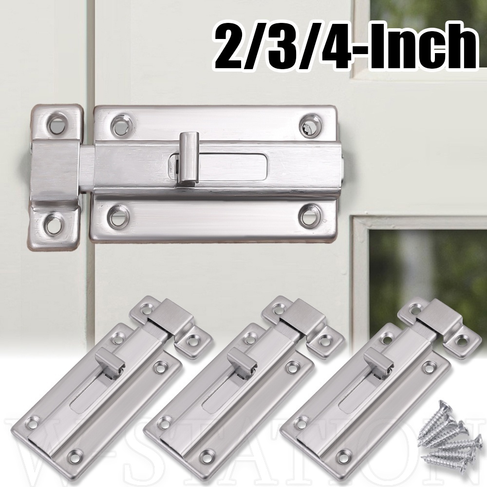 2/3/4 inch Door Lock Hasp Latch - Anti-Theft Security Gate Bolt With ...
