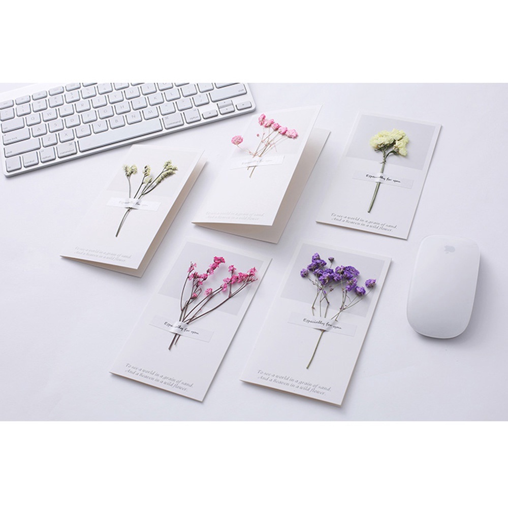 ⚡SG HOT SALE⚡Dried Flowers Cards(with Envelope) Birthday Wedding ...