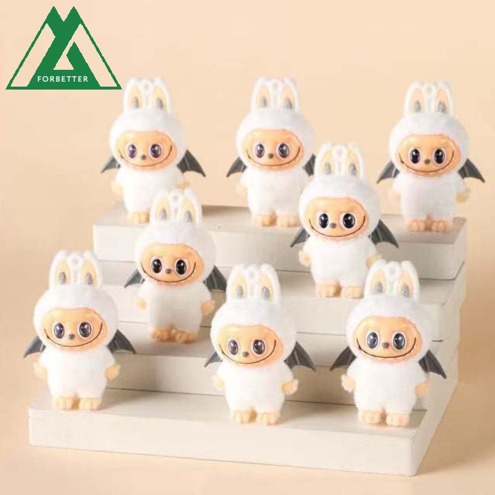 FORBETTER Flocking Labubu Pendant, Key Ring Portable Wing Labubu ...