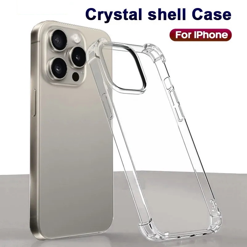 Shockproof Clear Phone Case For iPhone 16 15 14 13 12 11 Pro Max 16 ...