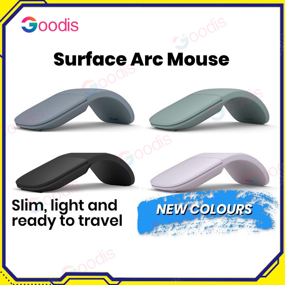 Bluetooth 4.0 Foldable Arc Mouse for Microsoft Surface Pro Portable ...