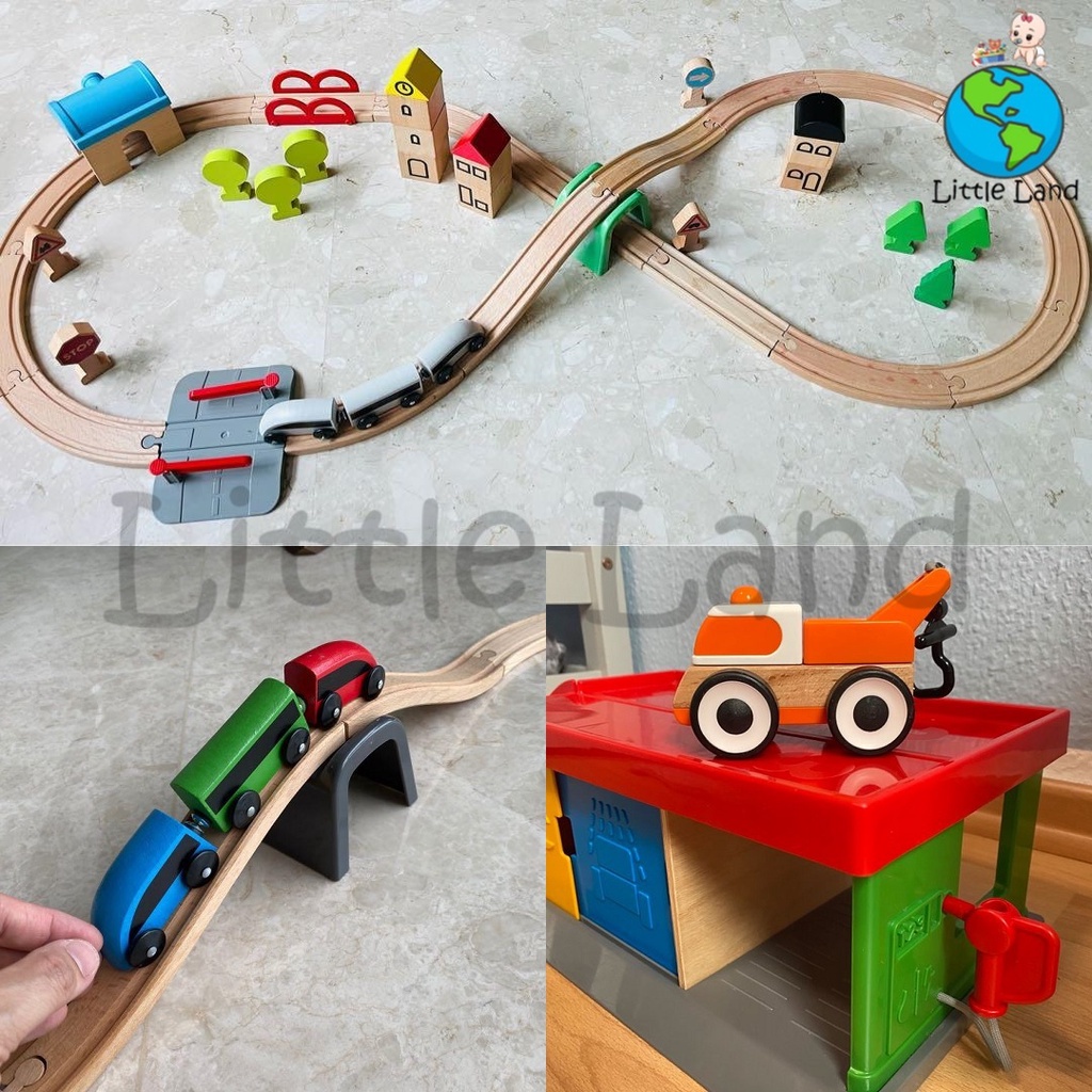 IKEA Wooden Train Toy Set / Kids Creative Play / Children Building Toy ...