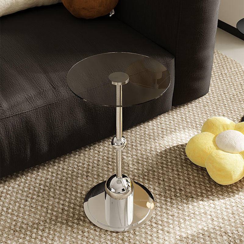 Medieval style stainless steel sofa edge table, small coffee table ...