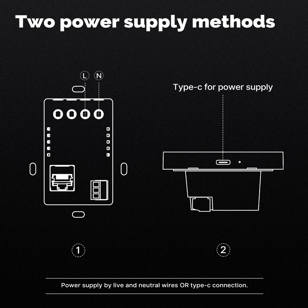Tuya Wifi Smart 5-inch Touch Screen US Center Control Panel Voice ...