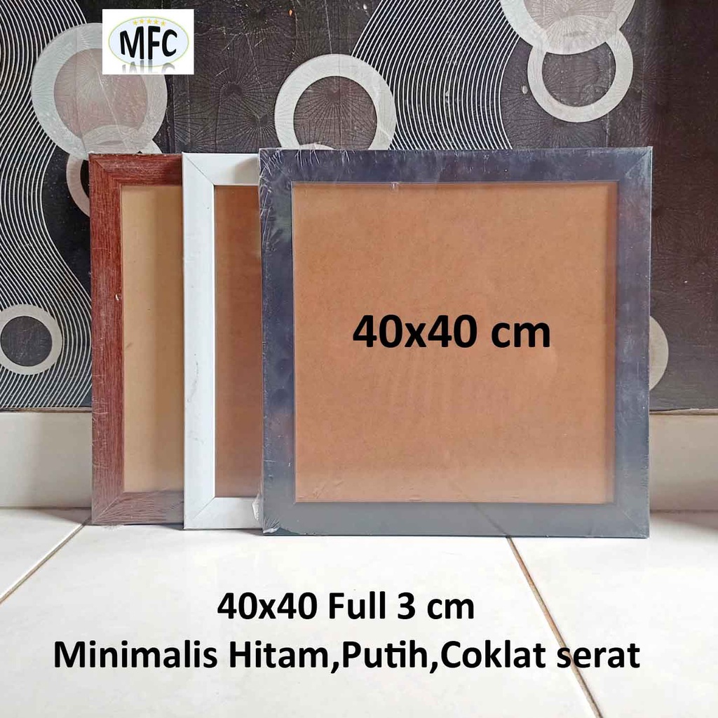 Photo Frame 40x40 cm Minimalist Black White Brown Fiber | Shopee Singapore