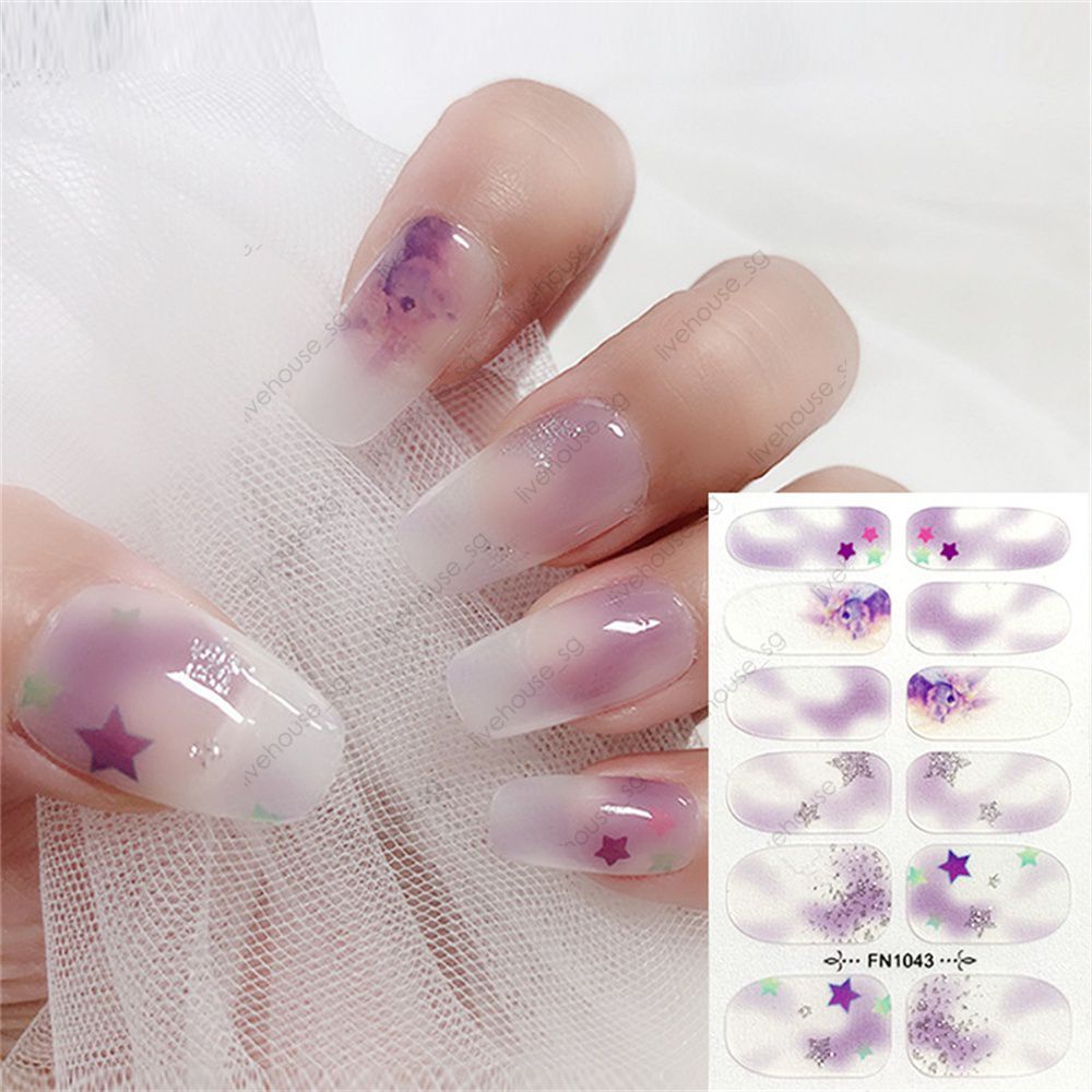 Finger Diy Nail Sticker Fashion 3d Nail Sticker False Nails Art Cute ...