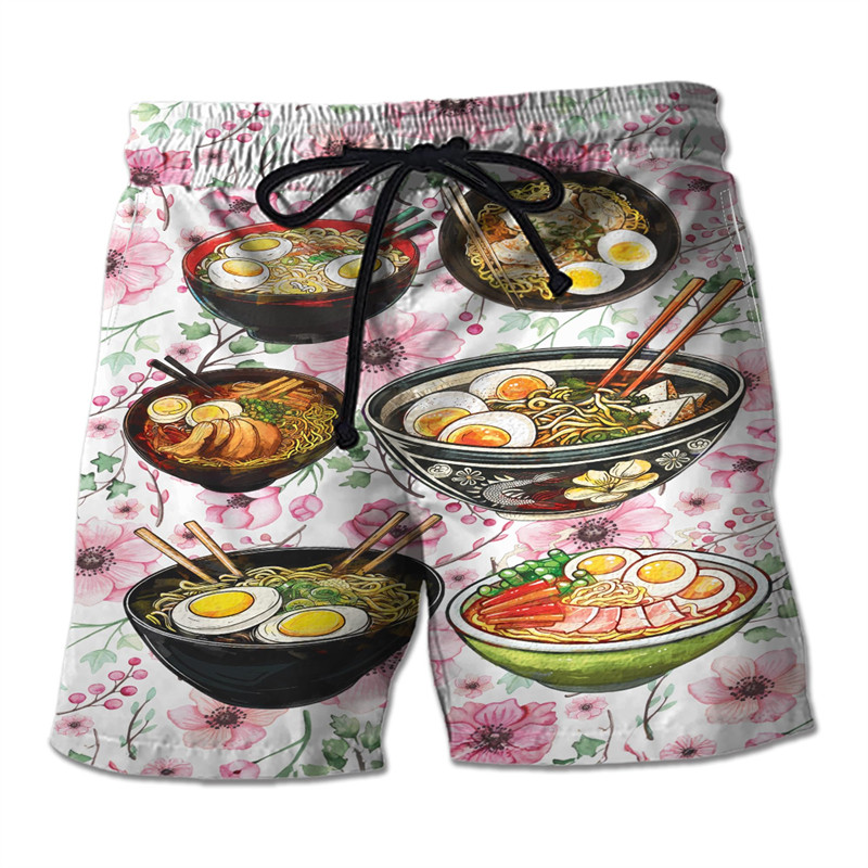 Delicious Food 3D Printed Short Pants For Men Clothes Hip Hop Boy ...
